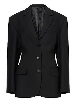 Acne Studios Single-breasted Wool Jacket - Black