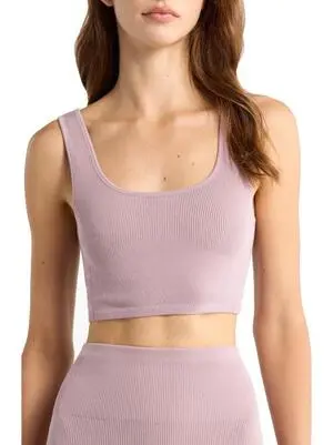 Lunya Seamless Flow Square Neck Bralette Frosted Crocus