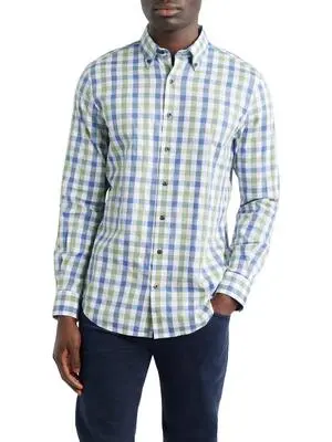 Johnnie-o Candler Plaid Button-down Shirt - Forest