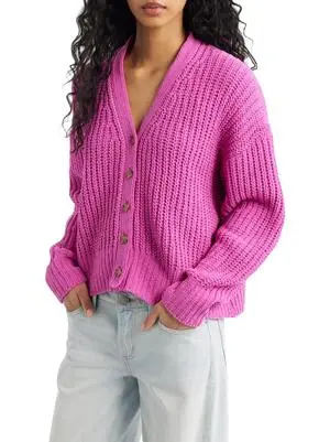 Rip Curl Relaxed Fit Knit Cardigan - Light Pink