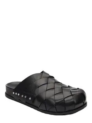 Ash Tor Woven Clog - Black