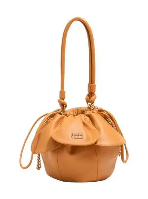 Bimba Y Lola Leather Petalo Bag Vanilla