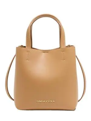 Bimba Y Lola Small Leather Shoulder Bag - Caramel