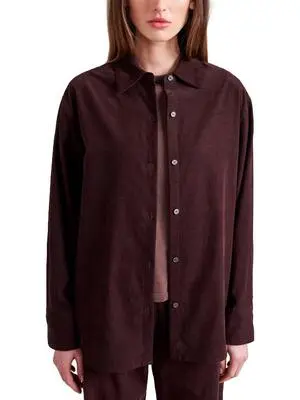 LA LIGNE Alain Corduroy Shirt - Chocolate