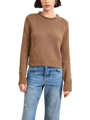 LA LIGNE Mini Marina Solid Sweater - Tan