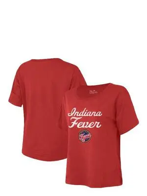 MAJESTIC THREADS Indiana Fever The Edge Premium Boxy T-shirt - Red