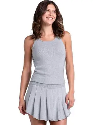 Lucky In Love Chill Play Tank - Heather Grey