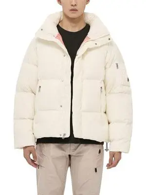 ALPHA STYLE Leverett Cropped Down Puffer - White