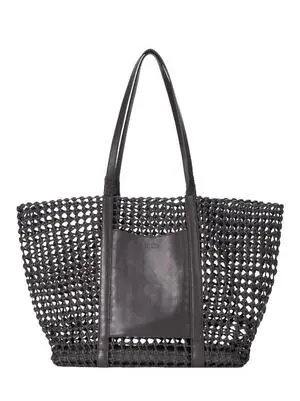 Staud Hand-knotted Leather Tote Bag - Espresso