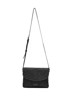 ECOTORIE Irving Woven Crossbody Bag - Black