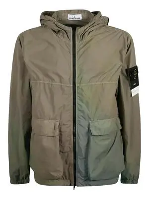 Stone Island Hooded Zip Jacket - Green