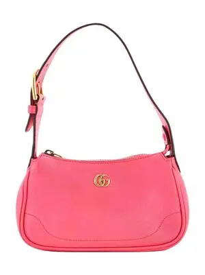 Gucci Aphrodite Leather Mini Shoulder Bag - Pink