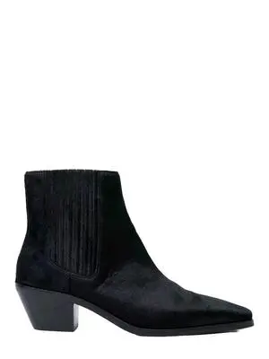 BOSS Pointed-toe Panelled Boots - Black