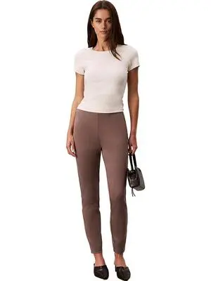 Calvin Klein Ponte Skinny Fit Pants - Iron