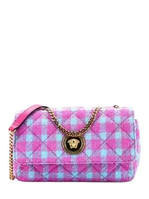 Versace Medusa Icon Chain Flap Bag - Pink