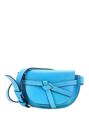 Loewe Gate Leather Mini Belt Bag - Blue