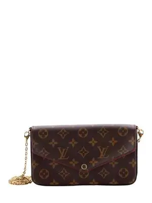 LOUIS VUITTON Felicie Pochette Monogram Canvas - Brown