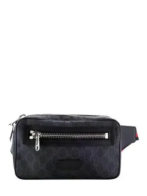 Gucci Gg Coated Canvas Small Belt Bag - Black