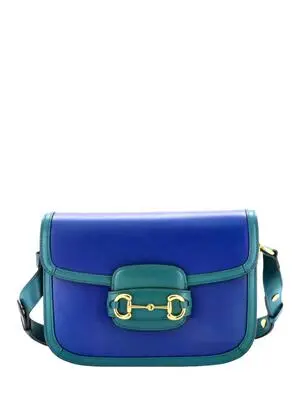 Gucci Horsebit 1955 Small Shoulder Bag - Blue