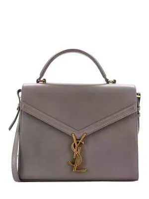 Saint Laurent Cassandra Top Handle Medium Satchel - Grey