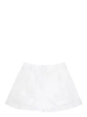 Givenchy Pleated Cotton Shorts - White