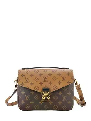 LOUIS VUITTON Pochette Metis Reverse Monogram Canvas Crossbody Bag - Brown