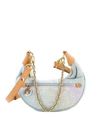 LOUIS VUITTON Loop Handbag Monogram Denim Hobo - Blue