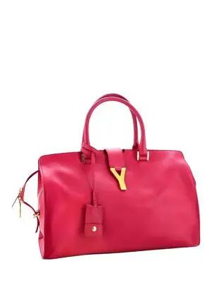 Saint Laurent Classic Y Cabas Large Tote Bag - Pink