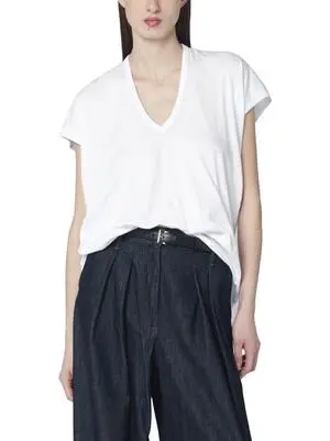 Dries Van Noten V-neck T-shirt - White