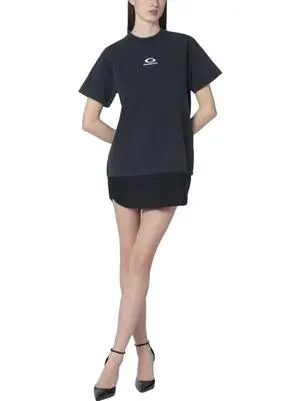 Balenciaga Washed Loop Sports Icon Mini Dress - Black