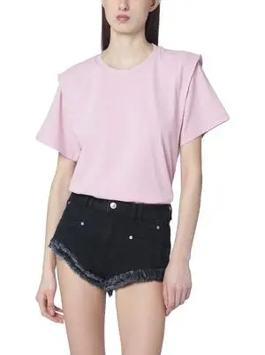 Isabel Marant Zelitos Cotton T-shirt - Pink