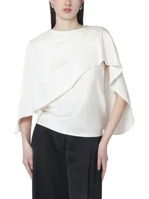 Simkhai Eliora Satin Blouse - Beige