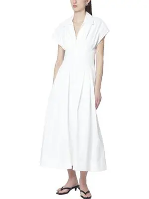 Simkhai Farlow Midi Dress - White