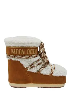 Moon Boot Shearling Icon Low Boots Brown