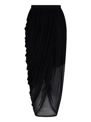 Zimmermann Draped Jersey Maxi Skirt - Black
