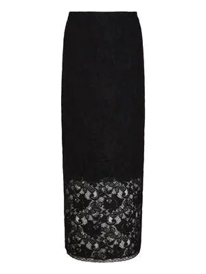 Zimmermann Corded Lace Midi Skirt - Black