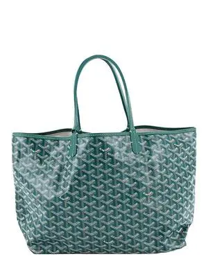 GOYARD Pm Saint Louis Tote Printed Coated Canvas - Green
