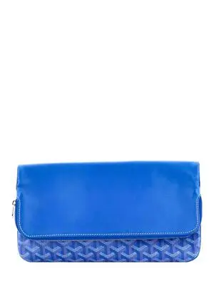 GOYARD Saint Marie Clutch Coated Canvas - Blue