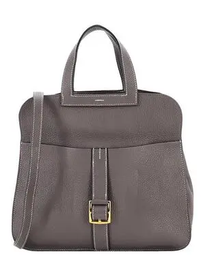 HERMES 31 Halzan Bag Clemence - Gray