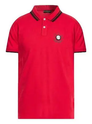 PLEIN SPORT Swim Polo Shirt Size Cotton, Elastane - Red