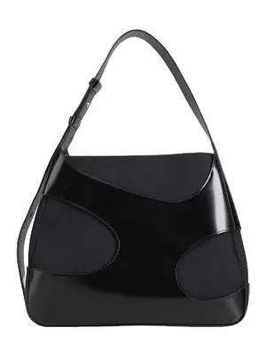 FERRAGAMO Leather And Textile Fiber Shoulder Bag - Black