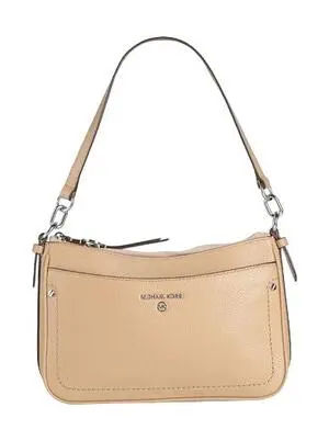 Michael Kors Leather Baguette Bag - Beige