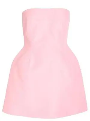 Marni Mini Cotton Strapless Dress - Pink