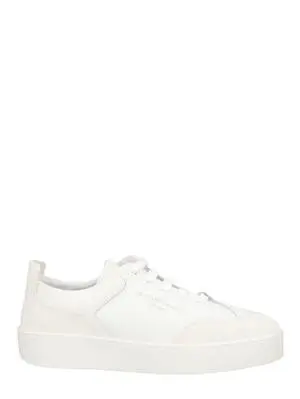 Emporio Armani Leather Sneakers - White