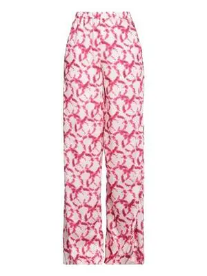 JIJIL Wide-leg Satin Pants With Tie-dye Print - Fuchsia