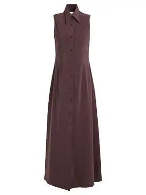 ALYSI Maxi Shirt Dress - Purple