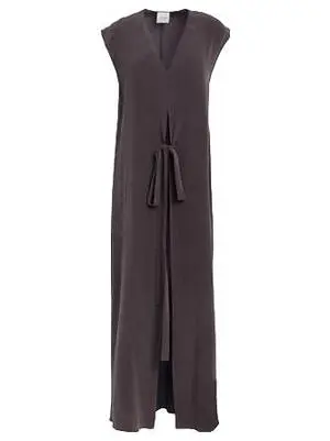 ALYSI Maxi Silk Dress - Grey