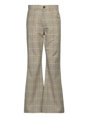 Marni Checked Flared Trousers - Beige