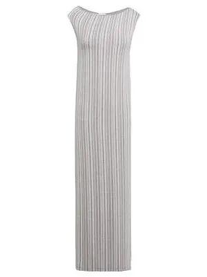 ALYSI Striped Maxi Dress - Grey