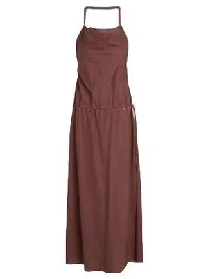 ALYSI Cotton Maxi Dress - Brown